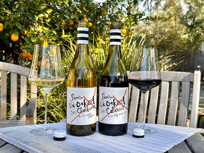 Pam’s UN-Oaked Chardonnay and Cabernet Sauvignon from Ron Rubin Winery ...